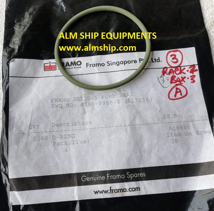 O-RING ID A10040 FOR FRAMO SD125/SD150 | ALM SHIP EQUIPMENTS